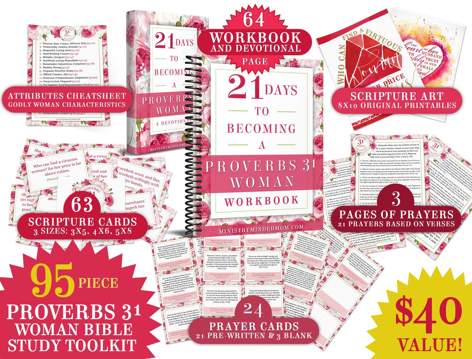 Proverbs 31 Woman Bible Study PRINTABLE Bundle Proverbs 31 Devotional ...