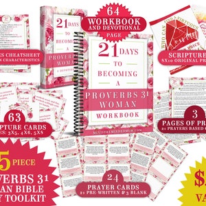 Proverbs 31 Woman Bible Study PRINTABLE Bundle Proverbs 31 Devotional ...