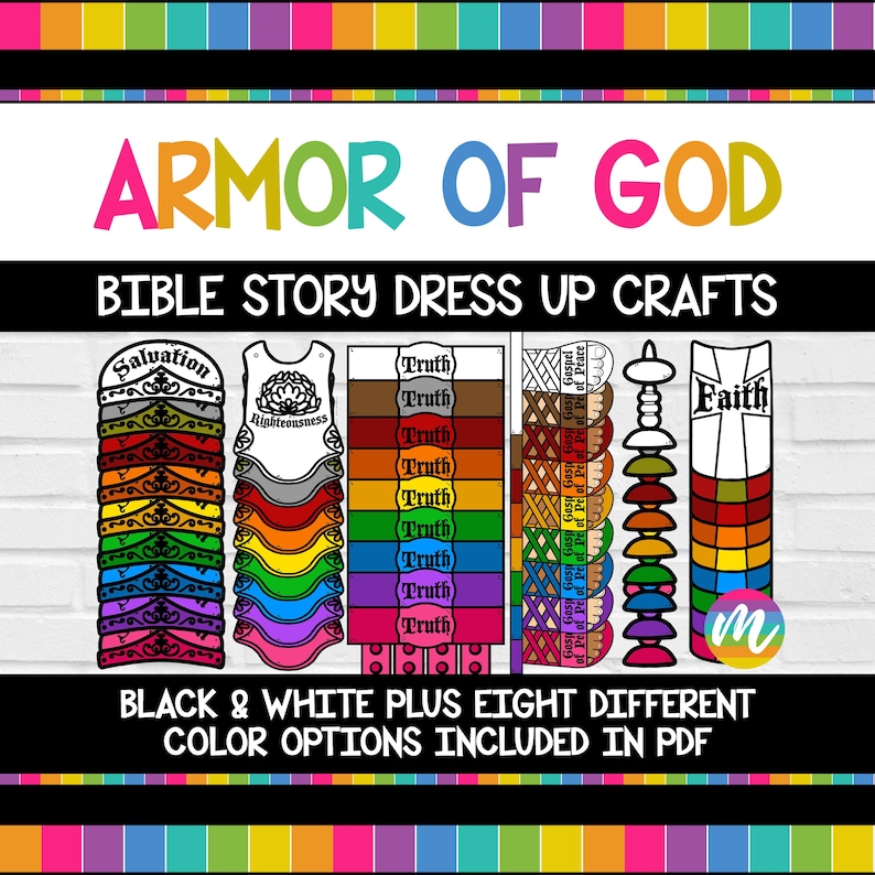 Wearable Armor of God Craft Printable | Dress up DIY Armor of God ...