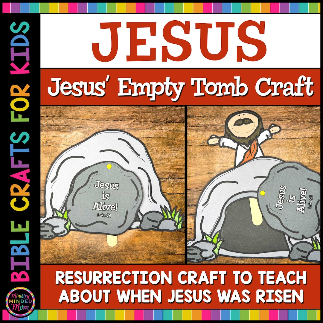 Jesus Resurrection Craft | Empty Tomb Craft for Christian Easter Sunday ...