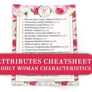 Proverbs 31 Woman Bible Study PRINTABLE Bundle Proverbs 31 Devotional ...