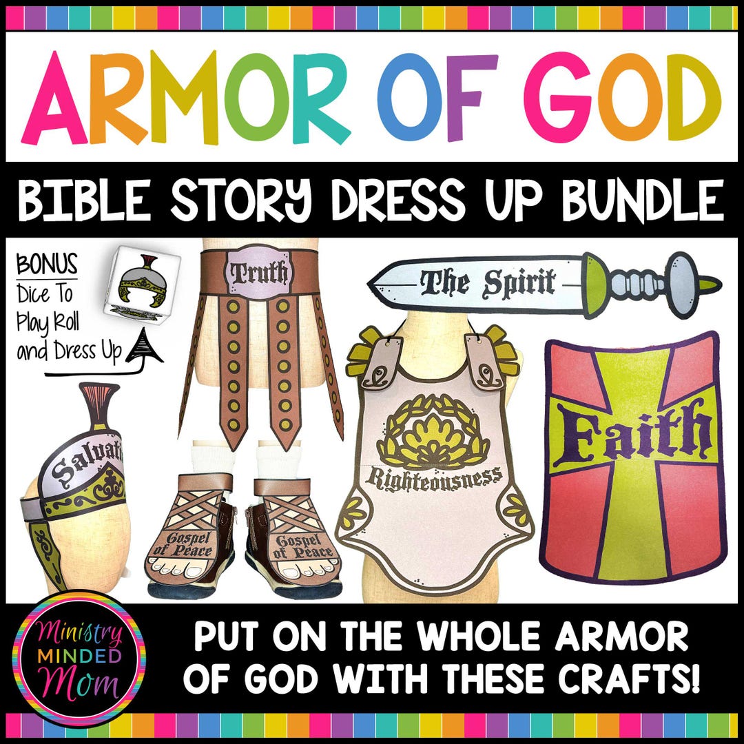 Wearable Armor of God Craft Printable | Dress up DIY Armor of God ...