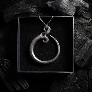 Midgard Serpent Pendant Norse Mythology Necklace Handmade Viking ...
