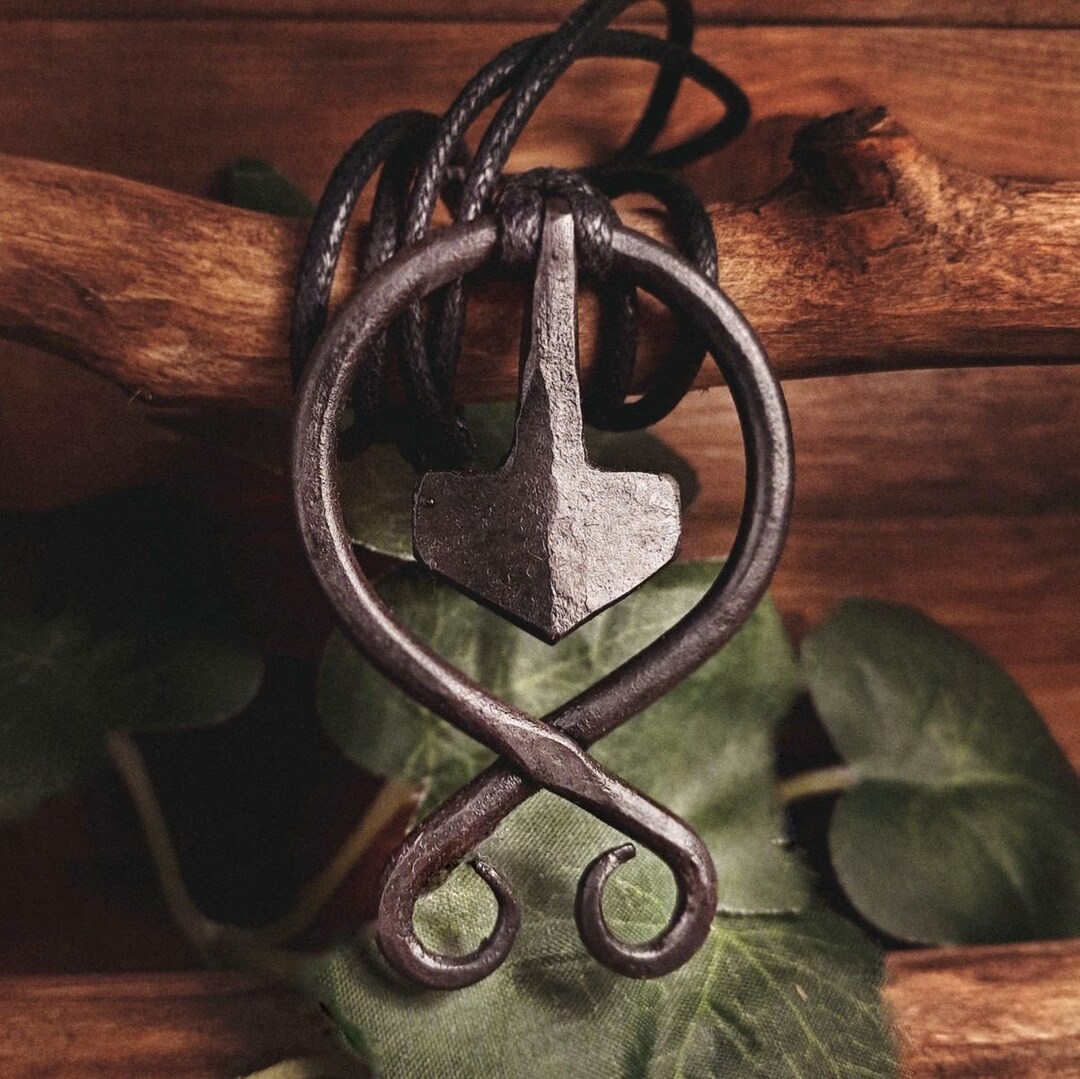 Thor's Hammer Troll Cross Pendant Handmade Viking Jewelry Norse ...