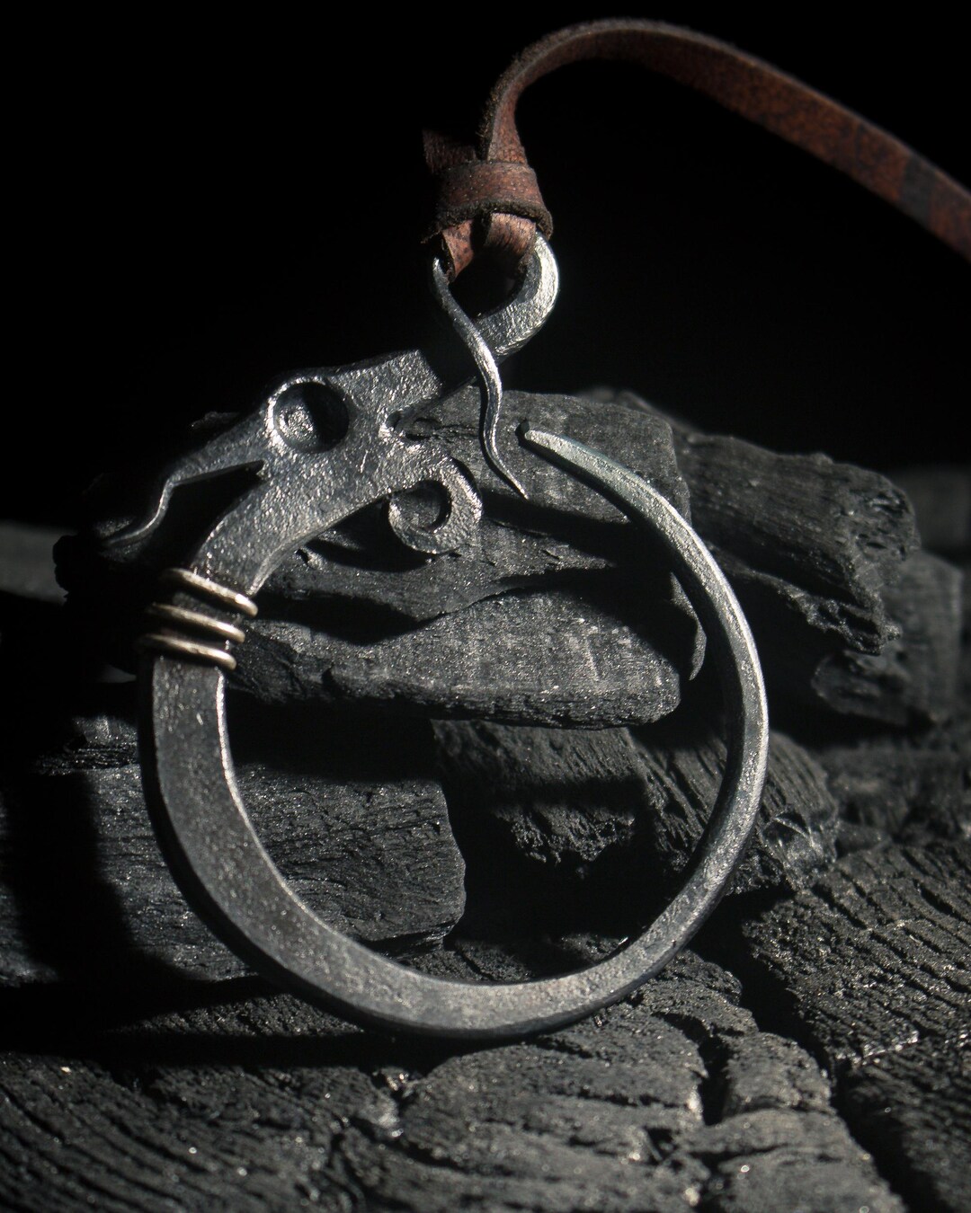 Midgard Serpent Pendant Norse Mythology Necklace Handmade Viking ...