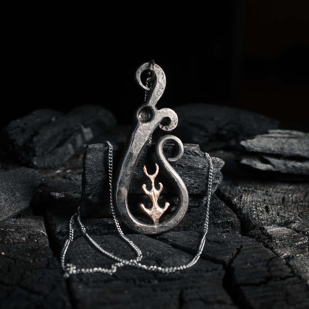 Midgard Serpent Necklace Tree of Life Jormungandr Viking Yggdrasil ...