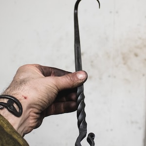 Bacon Meat Steak Flipper Turner Hand-forged – Rustic BBQ Tool for ...