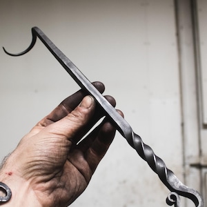 Bacon Meat Steak Flipper Turner Hand-forged – Rustic BBQ Tool for ...