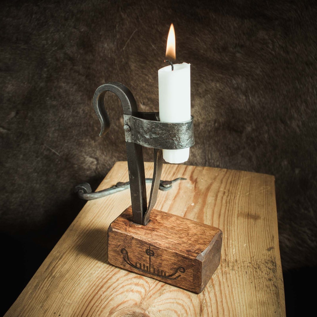 Medieval Candle Holder Handmade Rustic Decoration - Etsy
