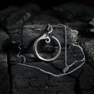 Midgard Serpent Pendant Norse Mythology Necklace Handmade Viking ...