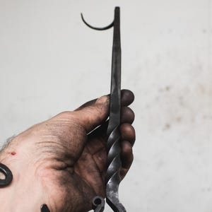 Bacon Meat Steak Flipper Turner Hand-forged – Rustic BBQ Tool for ...