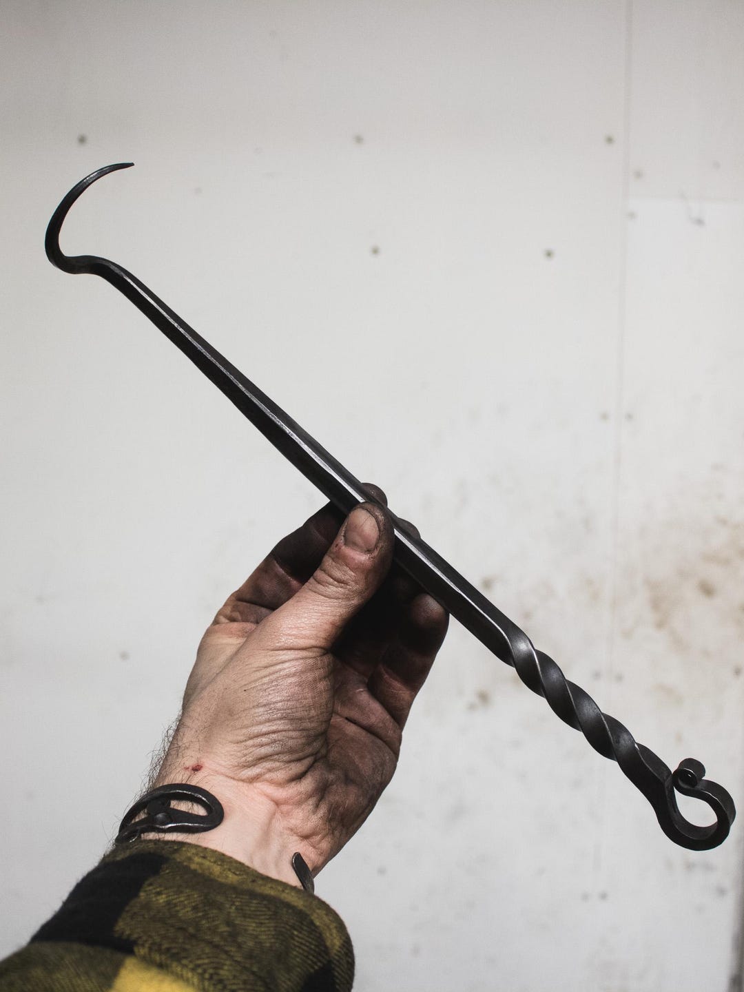 Bacon Meat Steak Flipper Turner Hand-forged – Rustic BBQ Tool for ...