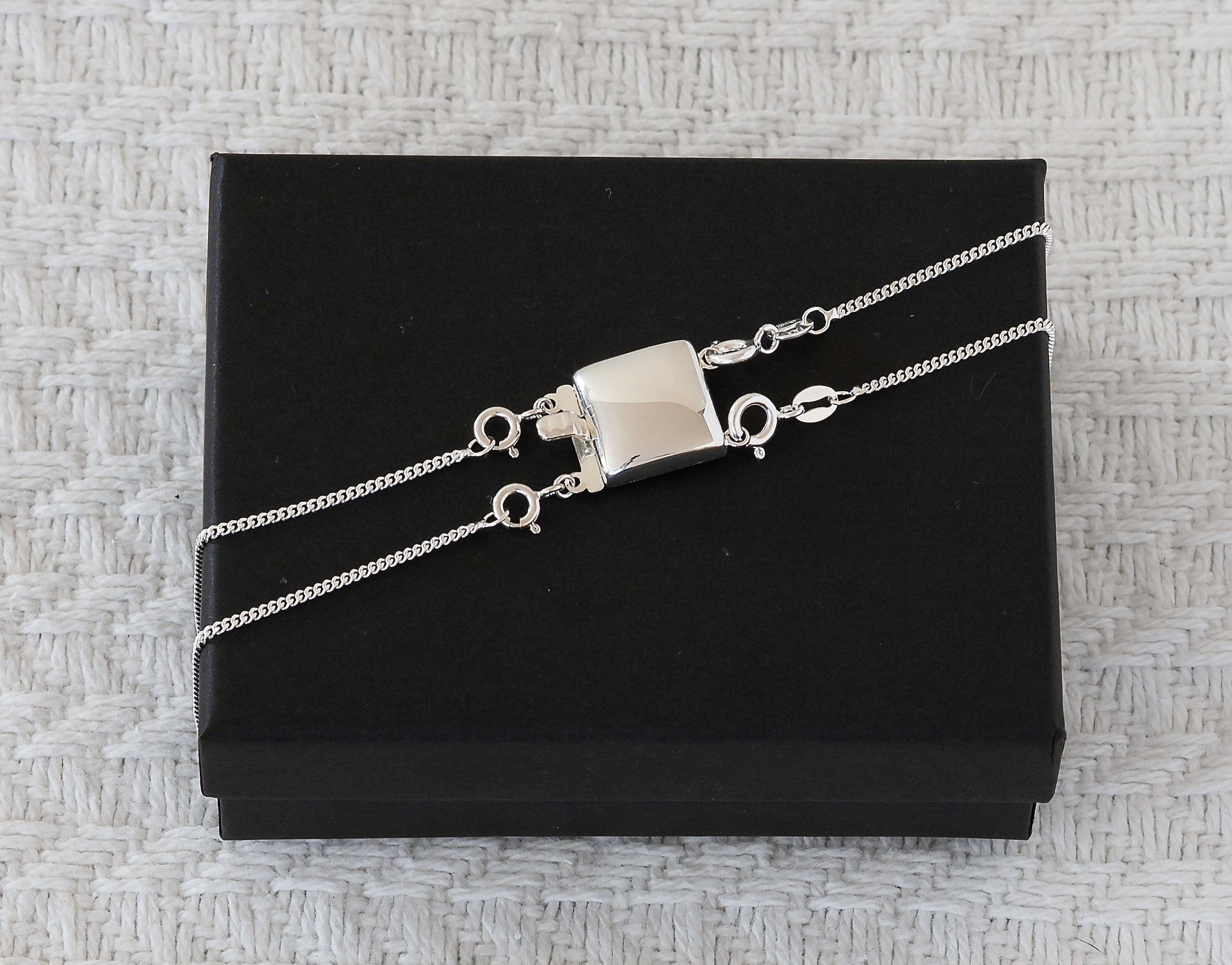 Necklace Separator Clasp Layering Strand Necklace Spacer 925 - Etsy