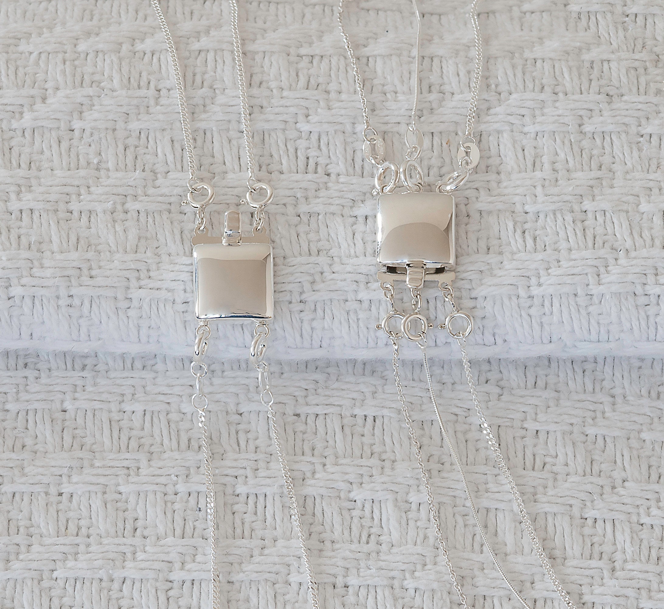Necklace Separator Clasp Layering Strand Necklace Spacer 925 - Etsy