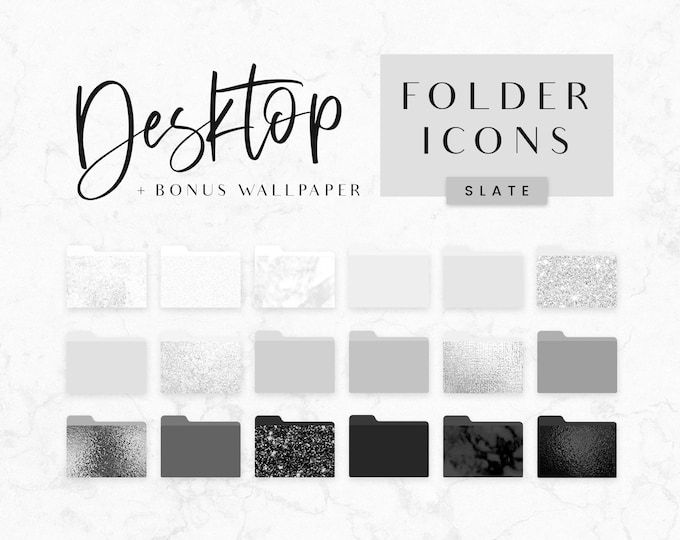 Desktop Icons, Mac Folder Icons, Light Gray Wallpaper Desktop Organizer ...