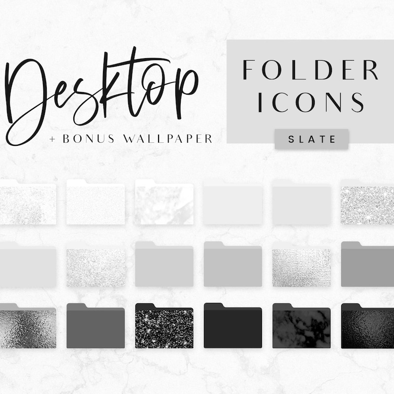 Marble Desktop - Etsy