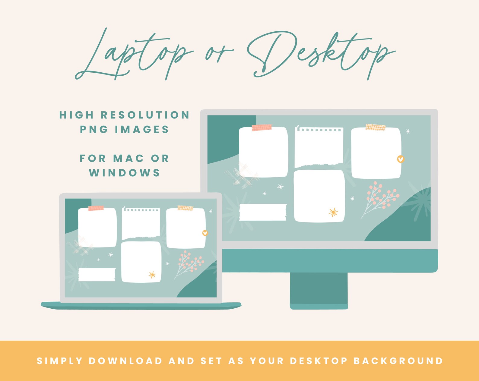 Desktop Organizer Wallpaper Colorful 2023 - Desktop Background Cute ...