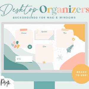 Desktop Organizer Wallpaper Colorful 2023 - Desktop Background Cute ...