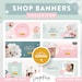 Pastel Shop Banners Canva - Shopify Banner Templates - Shopify Store ...