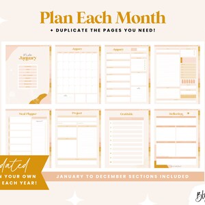 Digital Planner Boho - Goodnotes Undated Planner - Digital Stickers ...