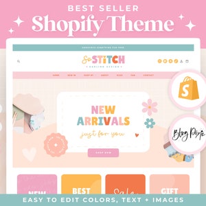 Shopify Theme Template Colorful Website for Small Business Shopify ...