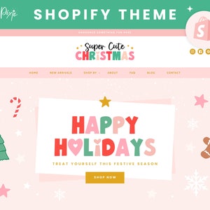 Christmas Shopify Theme Template - Festive Ecommerce Website - Holiday ...