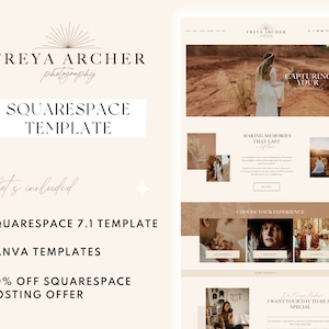 Squarespace Photography Website Template - Squarespace 7.1 - Photographer Web Design ...