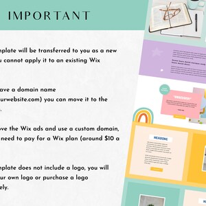 Teacher Website Template Wix Rainbow Colorful Wix Website Design ...