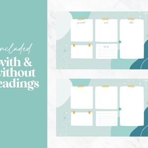 Desktop Organizer Blue - Wallpaper Background - Aesthetic Desktop ...