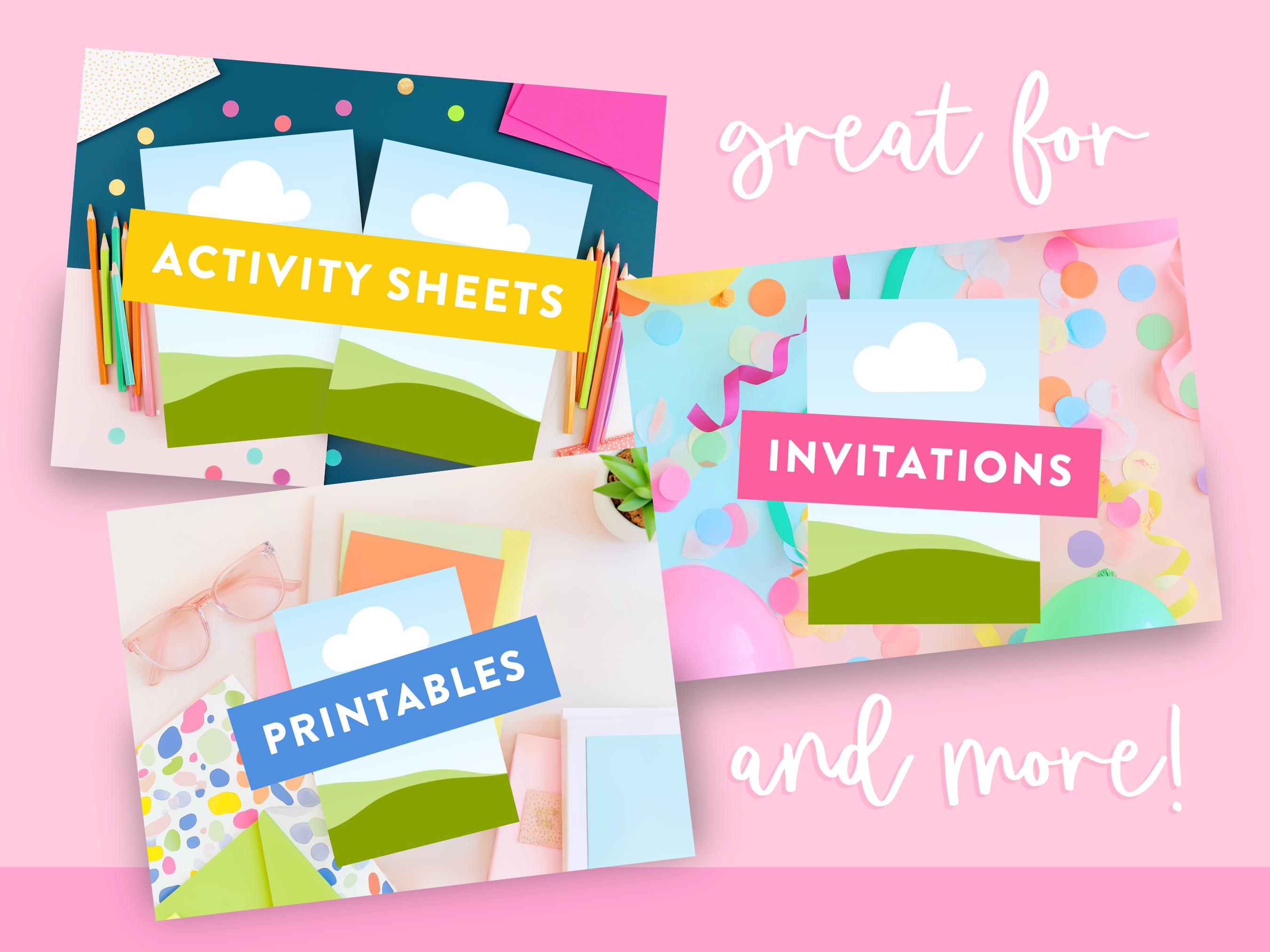 Paper Mockups Canva - Colorful Mockup Templates - TPT Product Mockups ...