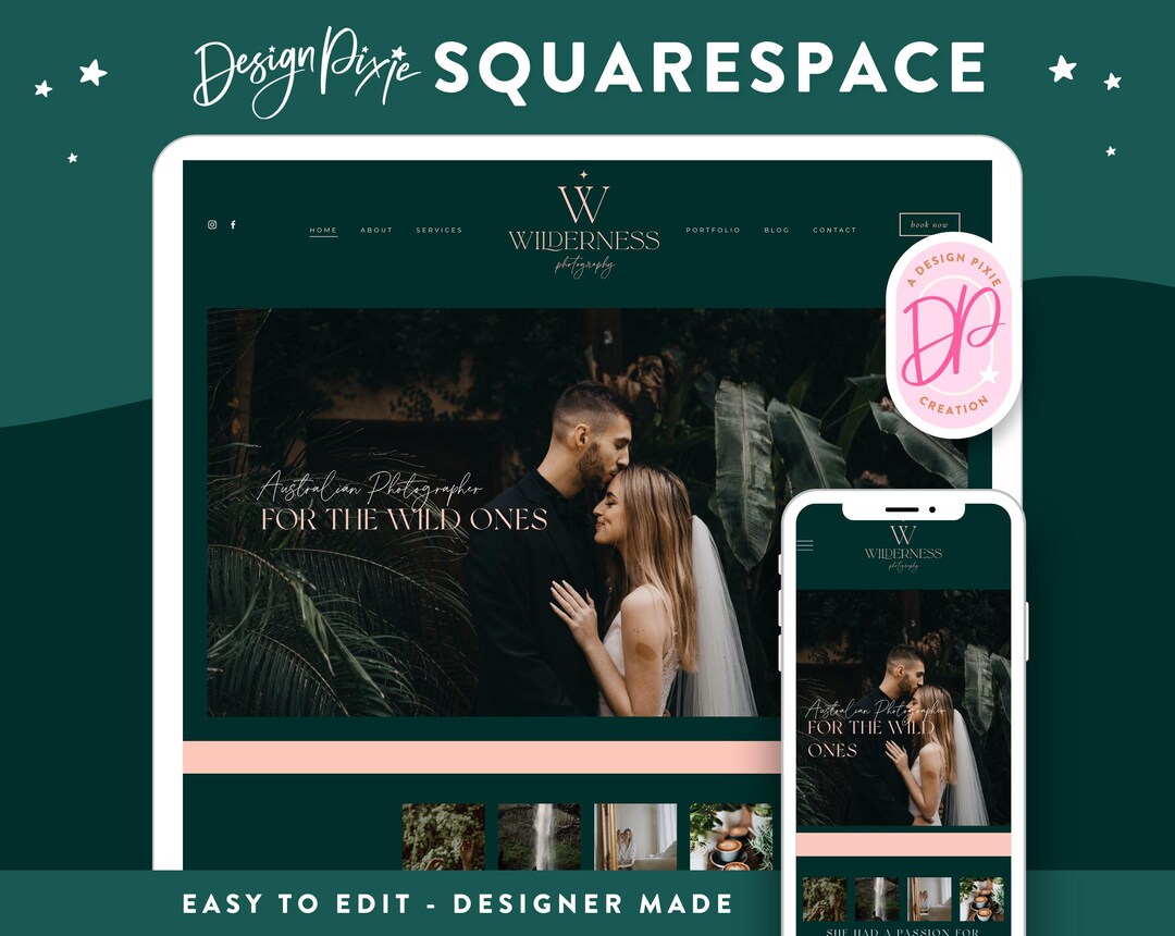 Squarespace Photographer Template - Squarespace Website Photography ...