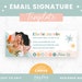 Rainbow Email Signature Template Canva Small Business Email Design ...