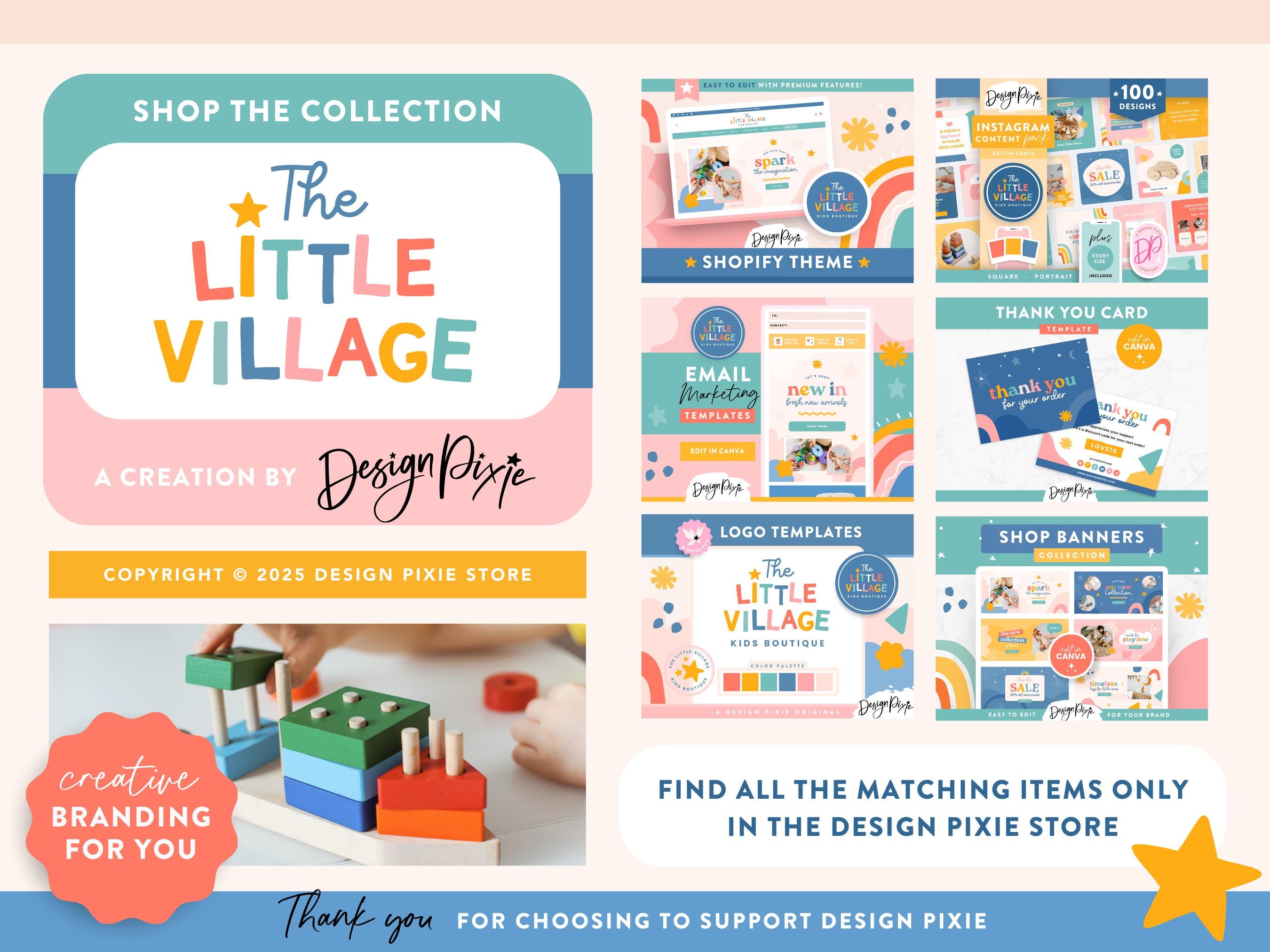 Little Village Shopify Theme - Primary Colors Kids Boutique Website ...