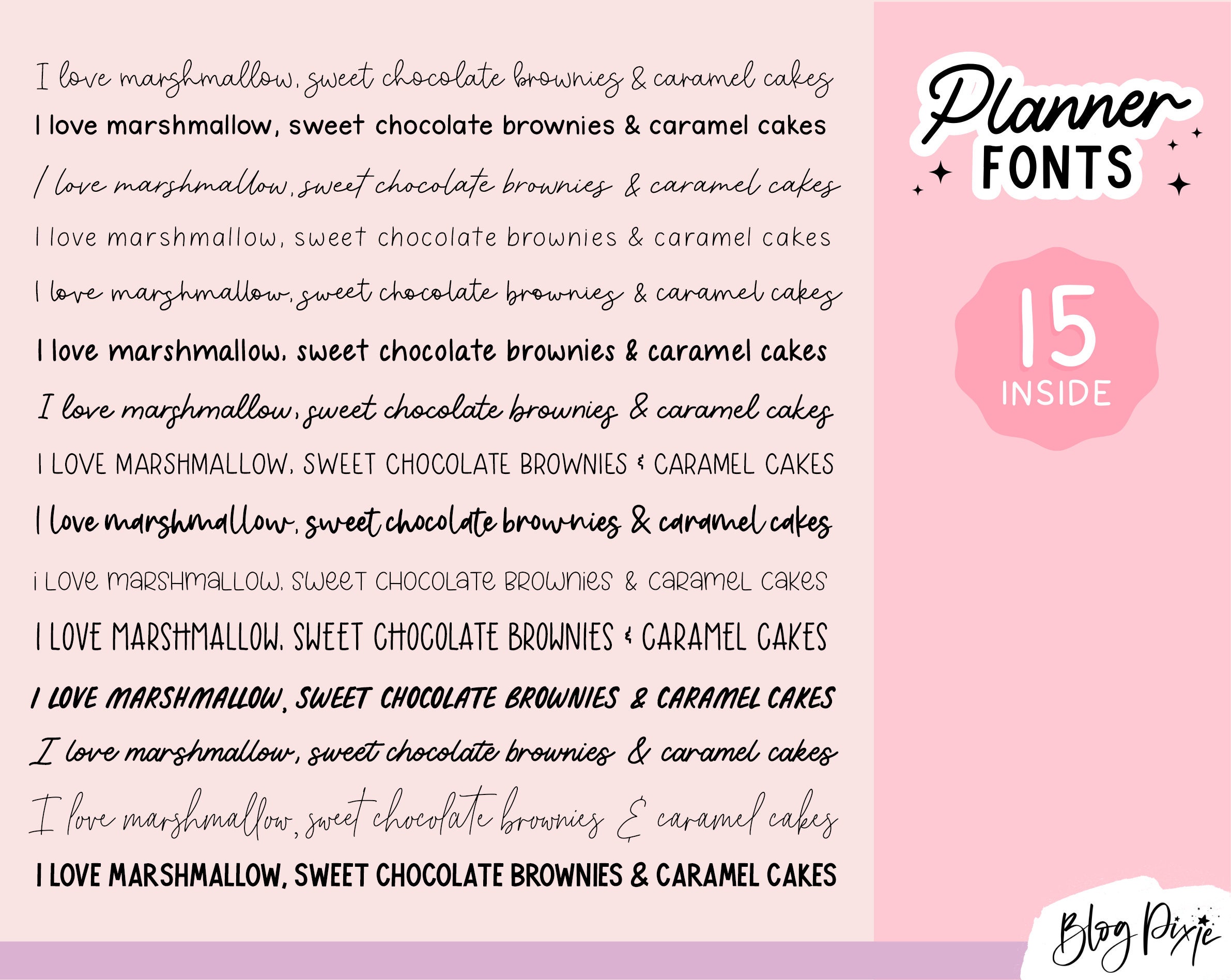 Planner Font Bundle Handwriting Fonts for Goodnotes Fonts - Etsy Australia
