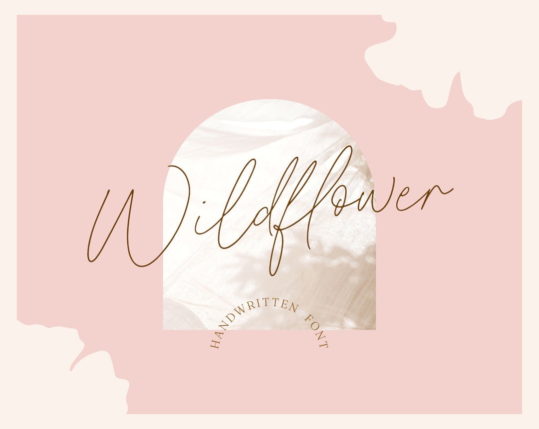 Wildflower Font Handwritten Script Font for Design Website Font ...
