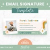 Email Signature Template Canva - Pastel Rainbow Colorful Branding ...