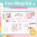 Etsy Shop Kit Boho Branding Templates Etsy Store Listing Design Ideas ...