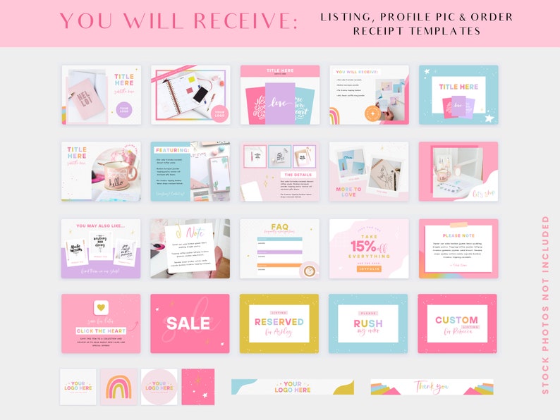 Etsy Shop Banner Kit Canva - Etsy Banner Templates - Etsy Store Listing ...