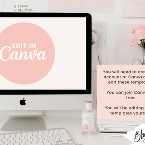 Pink Retro Logo Template Canva Editable Logo Design Hearts and Flowers ...