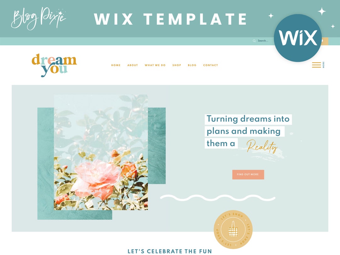 Wix Website Template Small Business Coach Website Creative Wix Layout ...