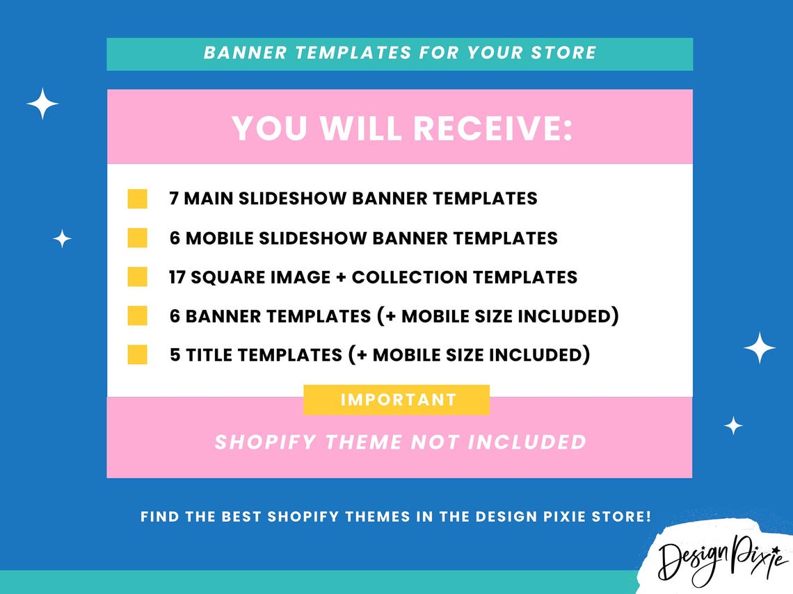 Colorful Shopify Banner Templates - Bright Canva Banners for Slideshow ...