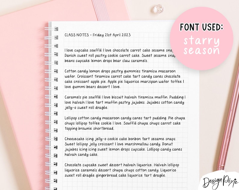 Planner Font Bundle - Handwriting Fonts for Goodnotes - Fonts for ...