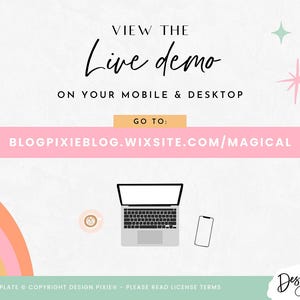 Pastel Rainbow Wix Website Template - Pink Wix Template - Wix Web ...