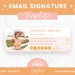 Email Signature Template Canva Rainbow Branding Small Business Email ...