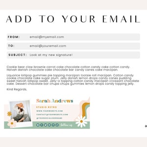 Retro Email Signature Template Canva - Business Email Signature Design ...