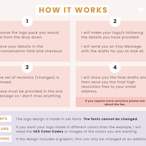 Logo Design - Pastel Colorful Logo - Retro Boho Logo - Small Business ...