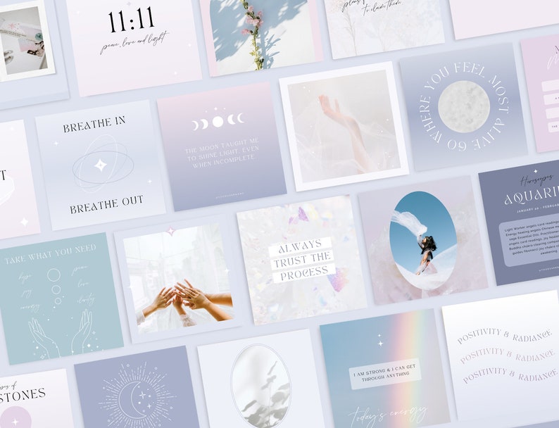 Instagram Post Templates Spiritual Canva Templates Law of - Etsy