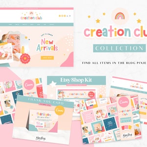 Fun Editable Logo Design Canva - Small Business Logo Template - Rainbow ...
