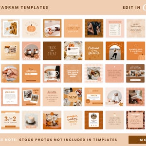 Fall Instagram Templates Canva - Autumn Instagram Story Ideas ...