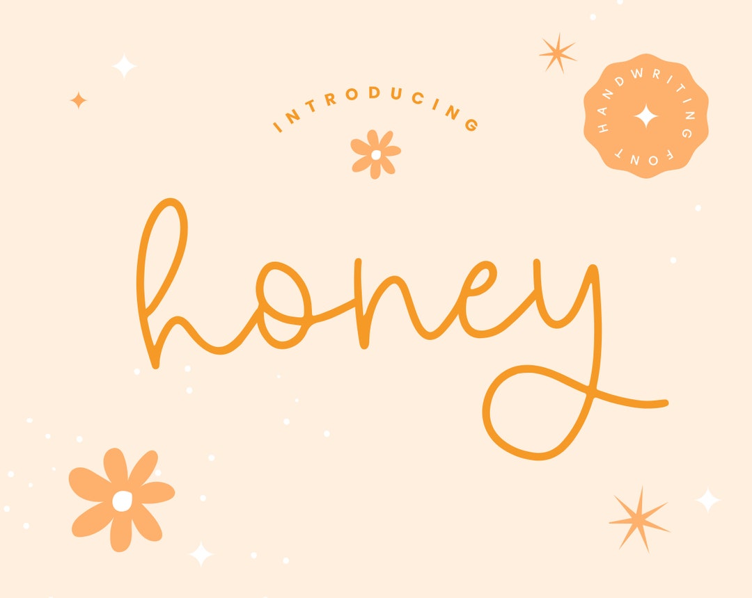Handwriting Fonts for iPad - Honey Font - Planner Font - Fonts for ...